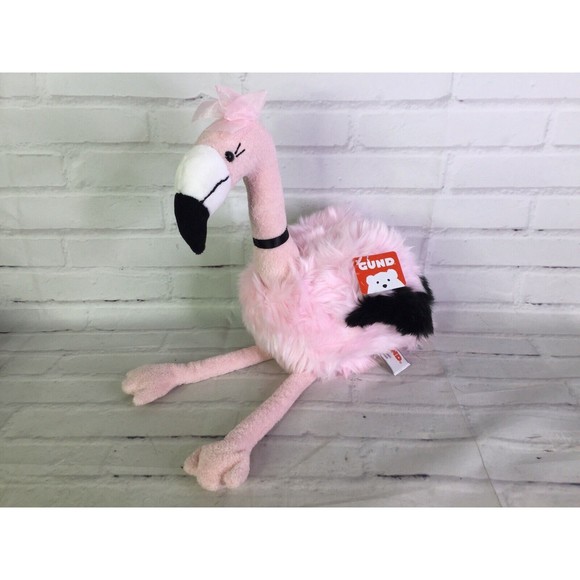 Gund | Toys | Gund Pink Black Flamingo Fancy Haute Plush Stuffed Animal ...